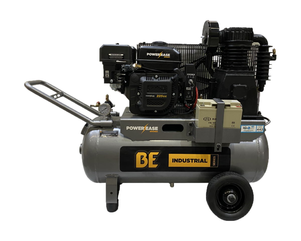 70 L Petrol Air Compressor - Industrial Belt Drive [COM P7070-RE] - BE ...